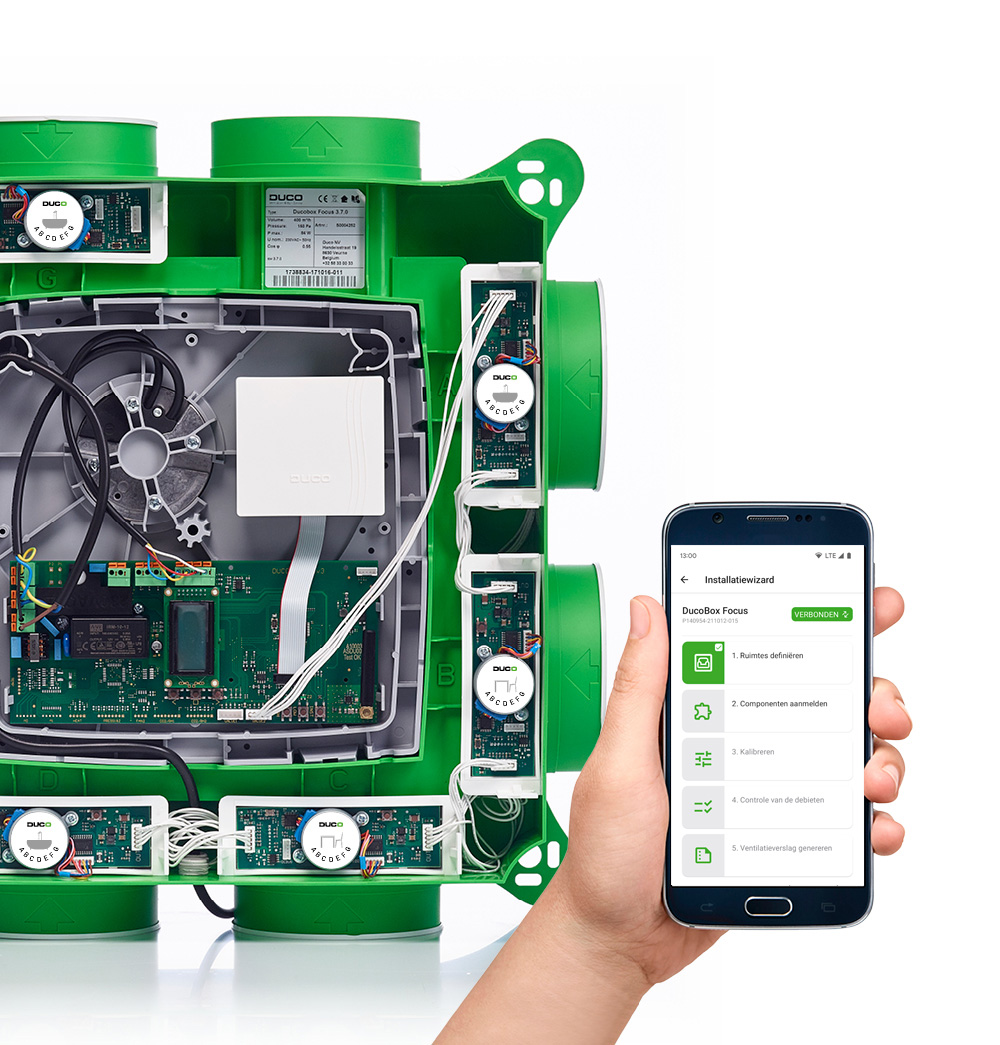 Installez l’application DUCO Installation